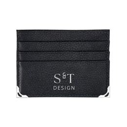 S&t Design Portemonnaie 'CARDHOLDER' Herren Gr&ouml;&szlig;e 80x100 schwarz