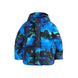next Jacke Jungen Gr&ouml;&szlig;e 122 kobaltblau / grasgr&uuml;n / schwarz