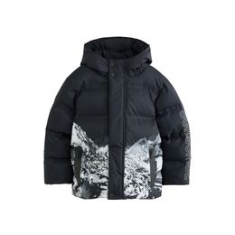 next Jacke Jungen Gr&ouml;&szlig;e 128 schwarz / offwhite