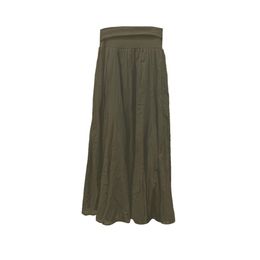 Apricot Jersey Waistband Cotton Midaxi Skirt ' ' Damen Gr&ouml;&szlig;e 36 khaki
