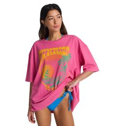 Billabong Shirt 'Sunrise To Sunset 2' female size XS Green / Orange / Mandarine / Pink