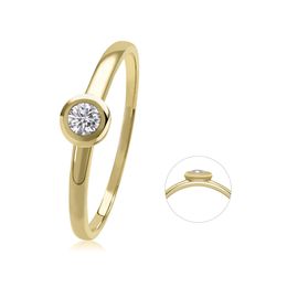 ONE ELEMENT Ring Damen Gr&ouml;&szlig;e 50 gold