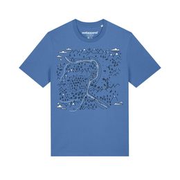 Watapparel Shirt ' Landschaft ' Herren Gr&ouml;&szlig;e XXXL hellblau / wei&szlig;
