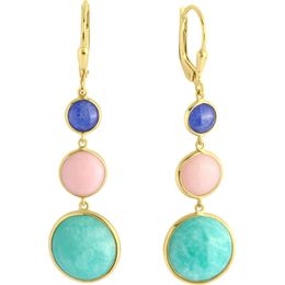 JAMELLI Ohrringe Damen Gr&ouml;&szlig;e One Size blau / gold / gr&uuml;n / pastellpink