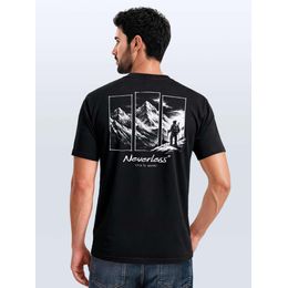 Neverless Shirt 'viva la monte' Herren Gr&ouml;&szlig;e XXL schwarz