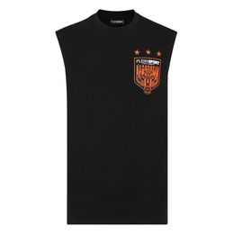Plein Sport T-Shirt 'Tiger' Herren Gr&ouml;&szlig;e 4XL orange / schwarz