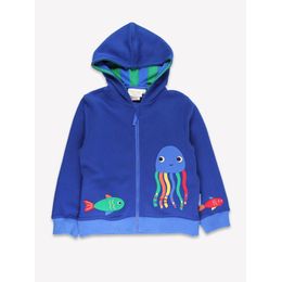 Toby tiger Sweatjacke 'Fisch und Quallen-Applikation' Jungen Gr&ouml;&szlig;e 92 blau