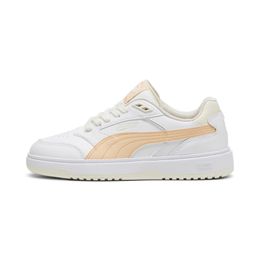 Puma Sneaker 'Doublecourt' Herren Gr&ouml;&szlig;e 37.5 creme / orange / wei&szlig; Sommerschuhe