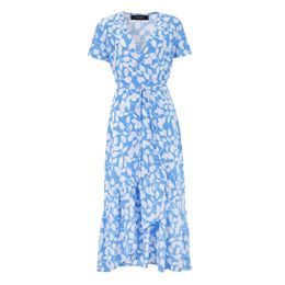 Aniston Casual Kleid Damen Gr&ouml;&szlig;e 42 hellblau / wei&szlig; Sommerkleid
