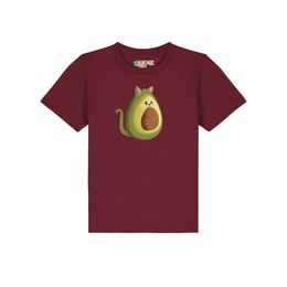 Watabout.kids T-Shirt 'Avocato' Jungen Gr&ouml;&szlig;e 134/146 sepia / limone / oliv / bordeaux