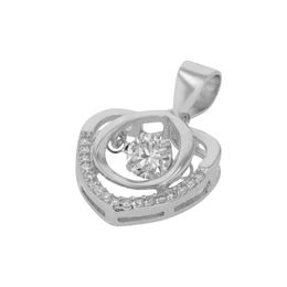 Akzent Anh&auml;nger '"Lira" aus 925 Sterlingsilber, rhodiniert, langlebig' Damen Gr&ouml;&szlig;e One Size silber