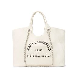 K by KARL LAGERFELD Karl Lagerfeld Shopper 'Rue St-Guillaume' Damen Gr&ouml;&szlig;e One Size schwarz / wei&szlig;