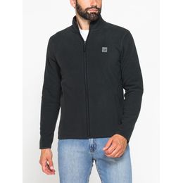 Carrera Jeans Fleecejacke 'Central Zip' Herren Gr&ouml;&szlig;e S gr&uuml;n