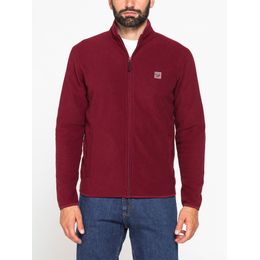 Carrera Jeans Fleece Jacket 'Central Zip' male size M Red