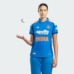 adidas Performance Trikot 'Indien Cricket Odi' Damen Gr&ouml;&szlig;e M/L blau / orange / wei&szlig;