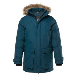 Men Plus Winter Parka male size 5XL Petrol