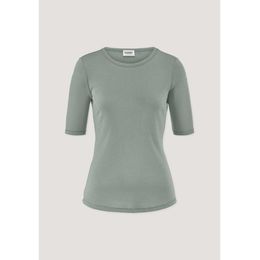 hessnatur Softrib T-Shirt in mattgr&uuml;n | Gr.: 48