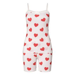 Fashionshowcase Pyjama 'VALENTA' Damen Gr&ouml;&szlig;e XXL wei&szlig; Sommerkleid