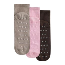 self. Socken Damen Gr&ouml;&szlig;e 36/41 braun / grau / rosa