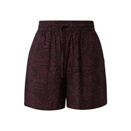 QS Shorts Damen Gr&ouml;&szlig;e 34 dunkellila / schwarz