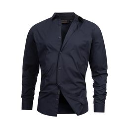INDICODE JEANS Button Up Shirt 'Kamby' male size XL Navy