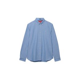Superdry & Co Button Up Shirt male size L Light blue / White