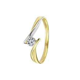 Lucardi Ring female size 62 Gold / Silver