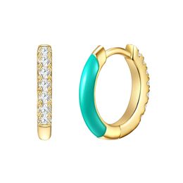 Glanzst&uuml;cke M&uuml;nchen Glanzst&uuml;cke M&uuml;nchen Ohrringe Damen Gr&ouml;&szlig;e One Size goldgelb / jade