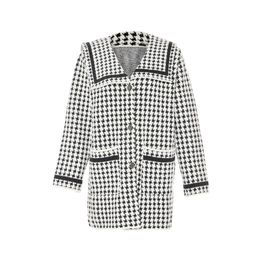ALARY Strickjacke Damen Gr&ouml;&szlig;e M schwarz / wollwei&szlig;
