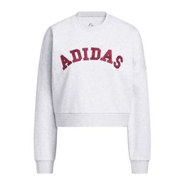 adidas Sportswear Sportsweatshirt 'Holiday' Damen Gr&ouml;&szlig;e XXS hellgrau / burgunder