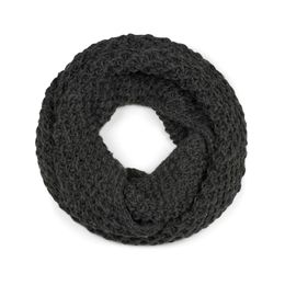 styleBREAKER Tube Scarf 'Grobstrick Loop Schal mit Woll-Anteil' female size One size Dark grey