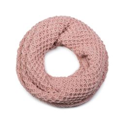 styleBREAKER Schlauchschal 'Grobstrick Loop Schal mit Woll-Anteil' Damen Gr&ouml;&szlig;e One Size altrosa