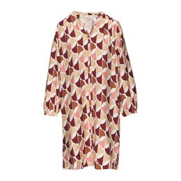 s.Oliver Kleid Damen Gr&ouml;&szlig;e 32 beige / himbeer / bordeaux / wei&szlig; Sommerkleid