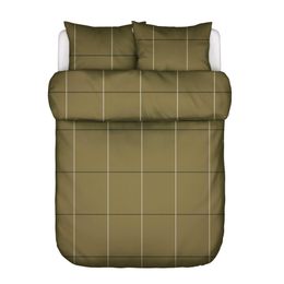 Marc O'Polo Marc O'Polo Duvet Cover 'Suvie' male size 135x200 + 1x 80x80 cm Beige / Olive / Black