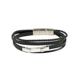 Akzent Armband 'Patrizio, langlebig' Herren Gr&ouml;&szlig;e 21 cm schwarz