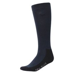 Cheval de Luxe Kniekousen met Geborduurd Logo blau 39-42