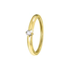 Lucardi Ring 'Klassisch' female size 60 Gold