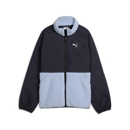 Puma Between-Season Jacket boy size 122 Navy / Light blue