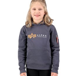 Alpha Industries Sweatshirt girl size 128 Dark grey / Apricot / White