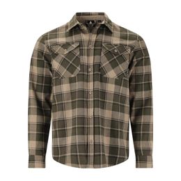 WHISTLER Button Up Shirt male size 5XL Brown