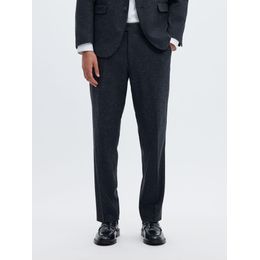 Selected Pleated Pants male size 48 marine blue