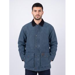 Carhartt Work In Progress Carhartt Wip &Uuml;bergangsjacke 'OG Santa Fe Coat Deep Lagoon / Black' Herren Gr&ouml;&szlig;e M blau Sommerjacke