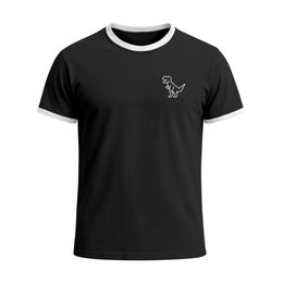 Neverless Shirt 'Polygon T-Rex' Herren Gr&ouml;&szlig;e XXL schwarz
