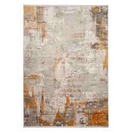 Dieter Knoll Collection Dieter Knoll Vintage-Teppich Apollo, Gold, Textil, Naturmaterialien, Abstraktes, rechteckig, 160x230 cm, leicht zusammenrollbar, Teppiche & B&ouml;den, Teppiche, Vintage-Teppiche