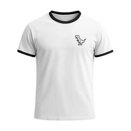 Neverless Shirt 'Polygon T-Rex' male size L White