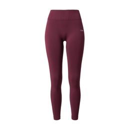 ICANIWILL Damen - Sport-Hosen 'Smooth Seamless Tights W' Damen Gr&ouml;&szlig;e XS weinrot / silber