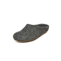 MagicFelt Slippers 'Filzpantoffel MagicFelt 713' male size 50 Dark grey