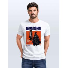 Neverless Shirt 'Neon Ronin' male size M White