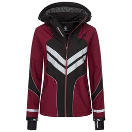 Rock Creek Outdoorjacke Damen Gr&ouml;&szlig;e 4XL weinrot / schwarz / wei&szlig;