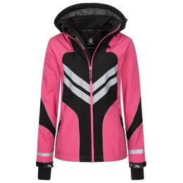 Rock Creek Outdoorjacke Damen Gr&ouml;&szlig;e XXXL grau / pink / schwarz